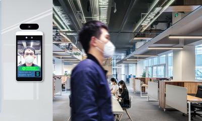 China POE Power Android Facial Recognition And Body Temperature Test Device For Pass Management for sale