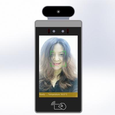 China Face Recognition And Body Temperature Test 8 Inch Device With App For Access Control for sale