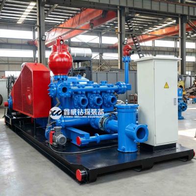 China F-500 Cementing Pump Oil Rig Mud Pump 500hp 165SPM Rated Stroke for sale