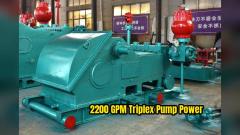 High Flow Oilwell Triplex Pumps 2200 GPM Performance