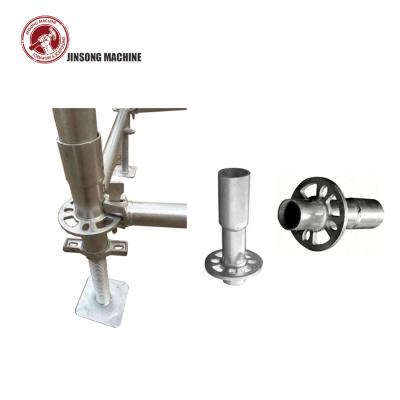 China Q345 HDG Base Collar Starter Collar with Jack Base for Ringlock Scaffolding for sale