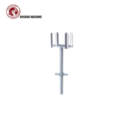 China Q345 Material Galvanized Adjustable U head Screw Jack Base Jack Scafolding Screw Jack for sale