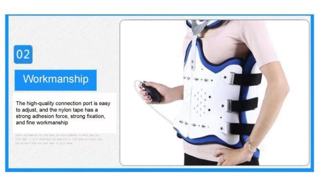 Direct Deal Inflatable Comfort Adjustable Thoracic and Lumbar Spine Fixation Brace Postoperative Lumbar Fixation Brace Hospital