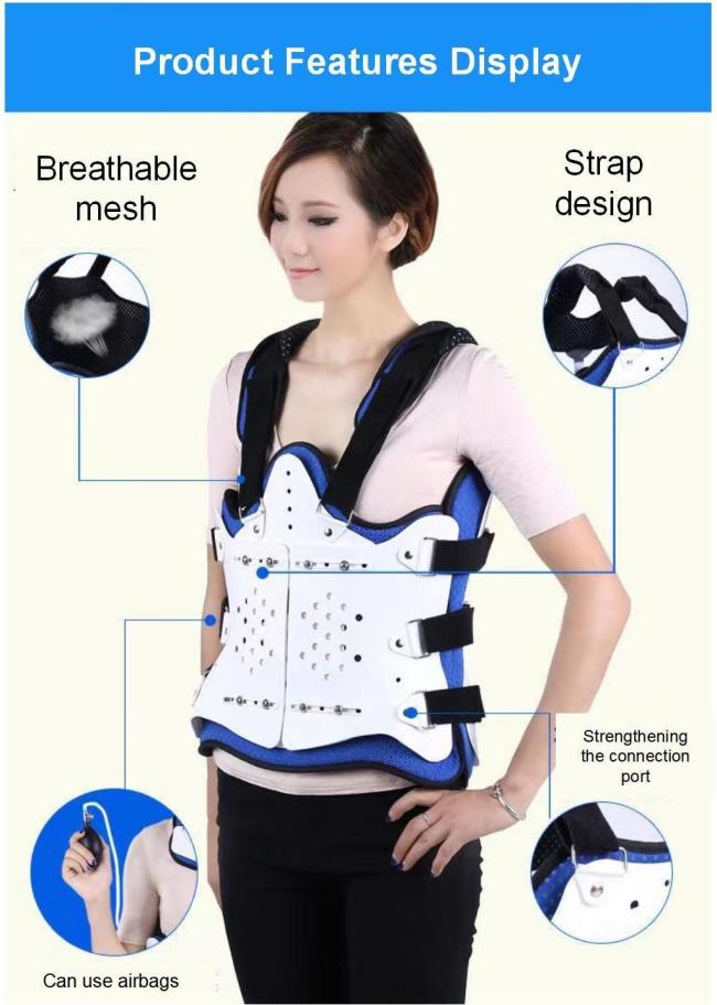 Direct Deal Inflatable Comfort Adjustable Thoracic and Lumbar Spine Fixation Brace Postoperative Lumbar Fixation Brace Hospital