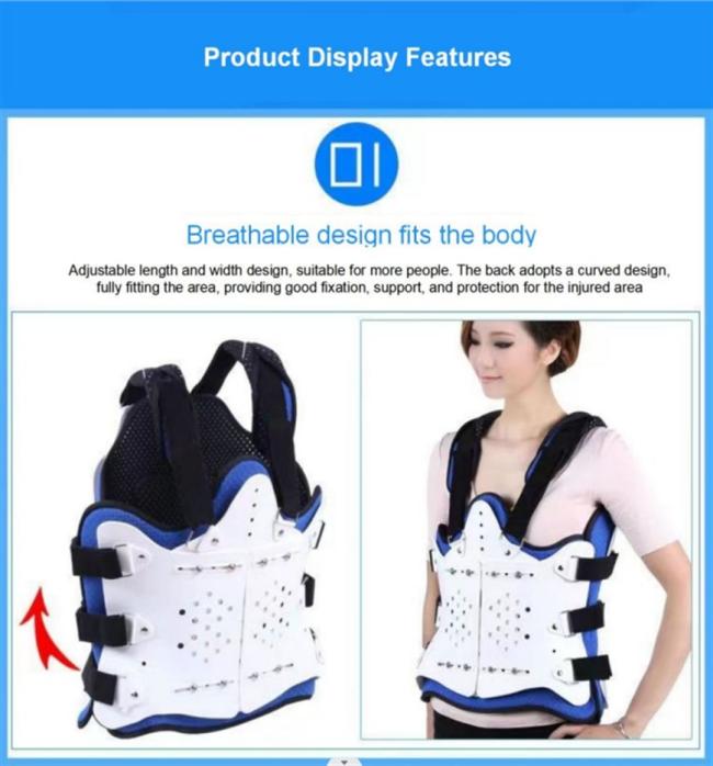 Adjustable Thoracolumbar Spine Lumbar Compression Fracture Fixation Support Waist Brace Universal Airbag Thoracolumbar Orthosis