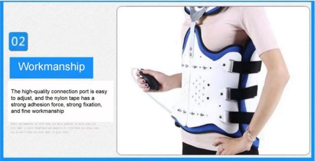 Adjustable Thoracolumbar Spine Lumbar Compression Fracture Fixation Support Waist Brace Universal Airbag Thoracolumbar Orthosis