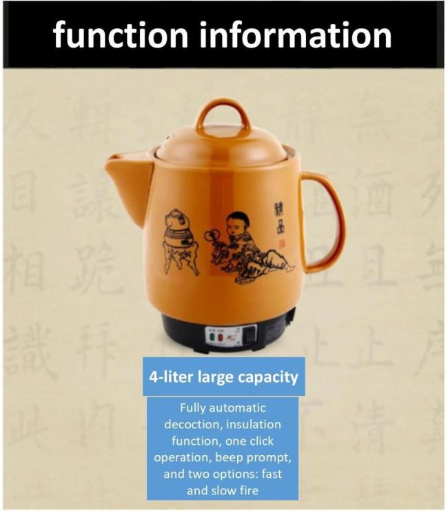 New Design Hot Soup Glass Cooking Pot Set Medical Use