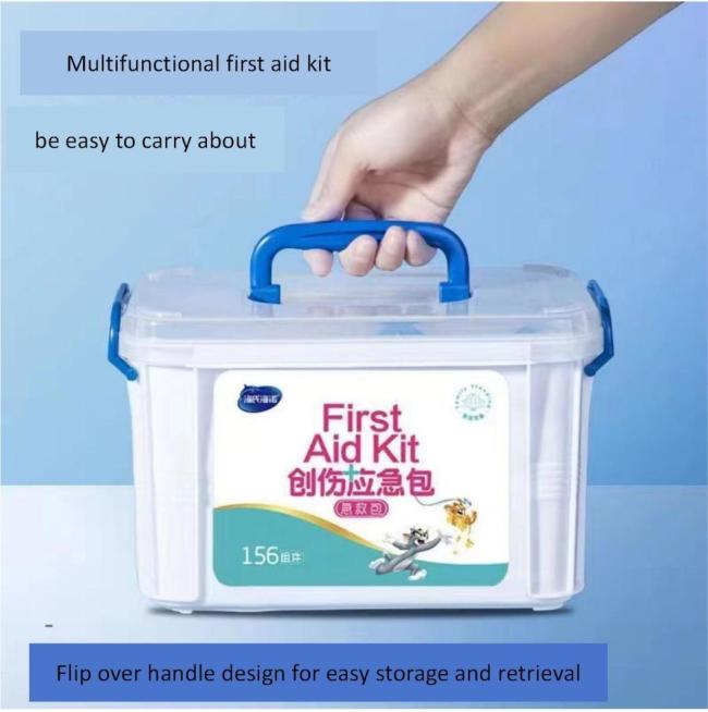 Office First Aid Box Plastic Medical Case Storage First Aid Kit