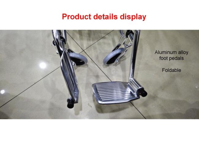 Light Weight Manual Folding Wheel Wheelchair Standard Wheelchair