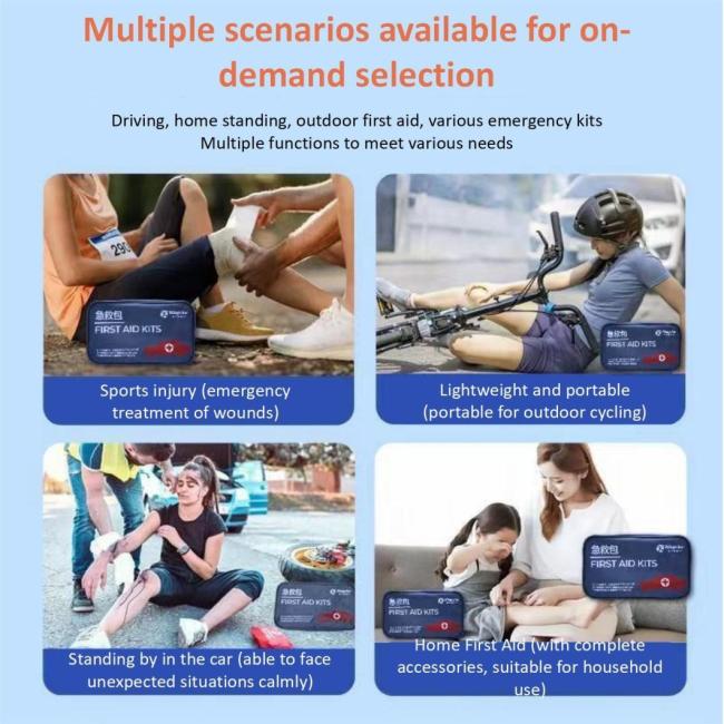 Hot Selling Backpack Safety Kits Plastic First Aid Kit Home Use