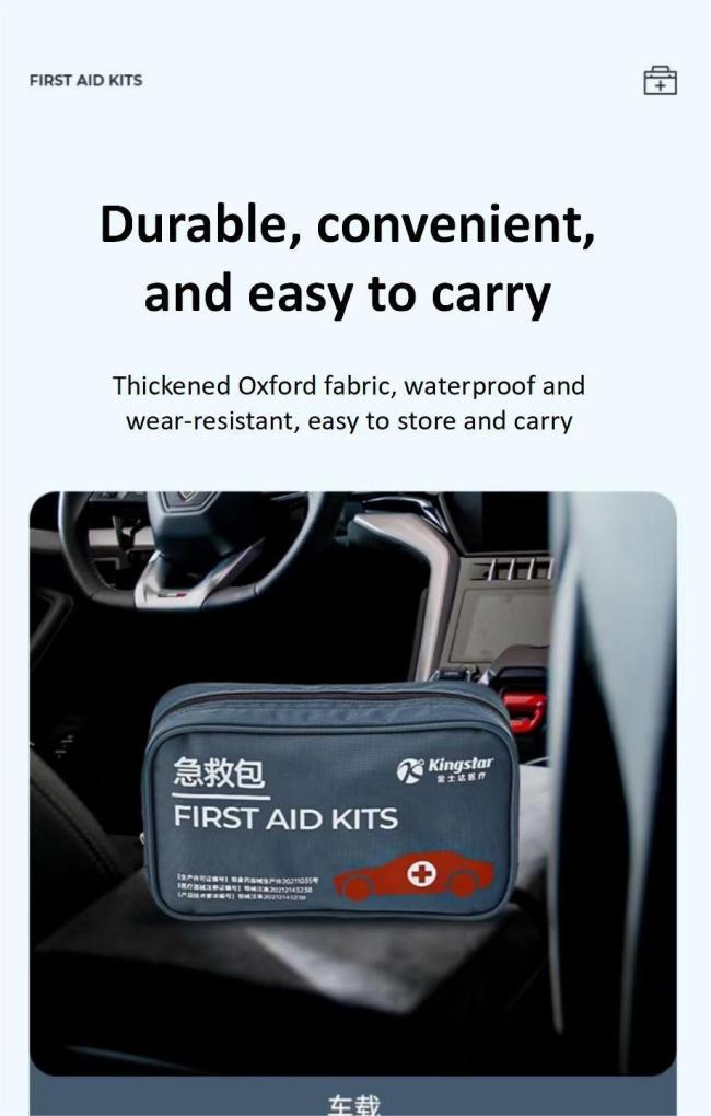 Hot Selling Backpack Safety Kits Plastic First Aid Kit Home Use