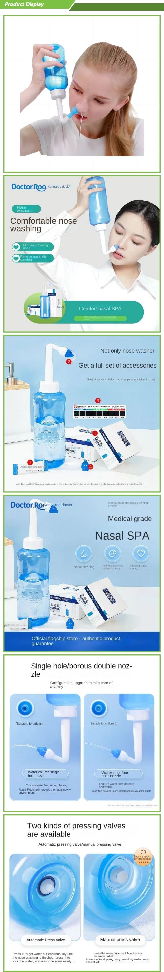 Hot Selling Lavage Nasal Irrigator Nose Cleaner Home Use