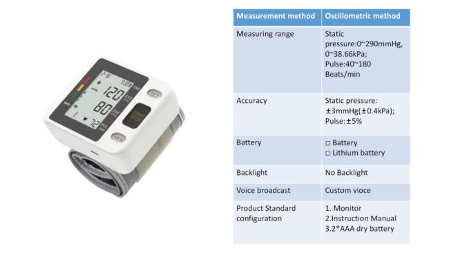 Hot Selling Digital Watch Monitoring Blood Pressure Monitor Automatic Wrist Home Use