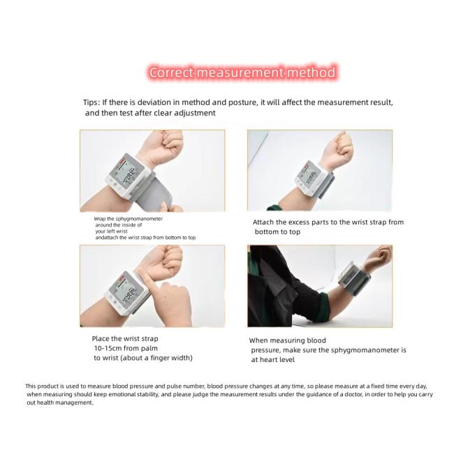 Brand Wrist Tech Blood Pressure Monitor with Smart Watches New Arrivals 2023 Medical Equipment
