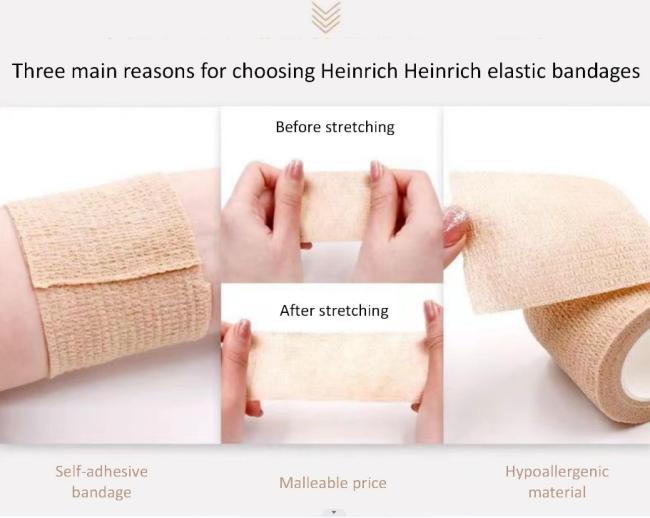 Bulk Wholesale Custom Logo Printing Medical Supplies Non Woven Easy Tear Self Adhesive Elastic Bandage