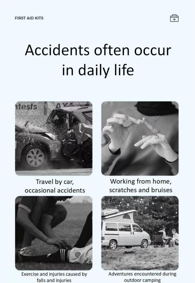 Camping Home Use Car Emergency Travel First Aid Kit Medical Equipmen