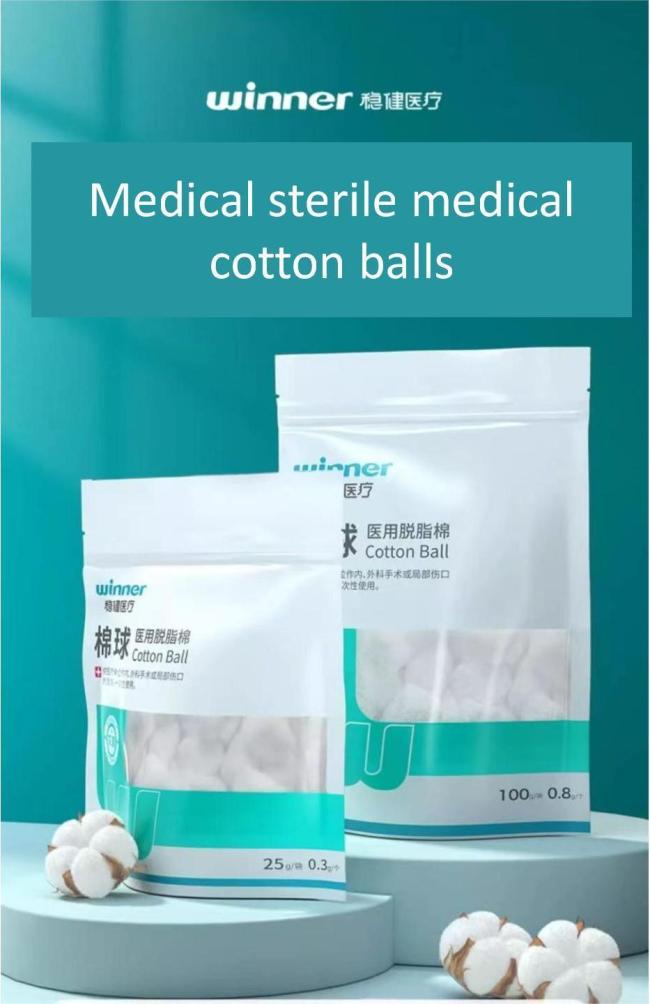 Absorbent Cotton Balls for Medical Use