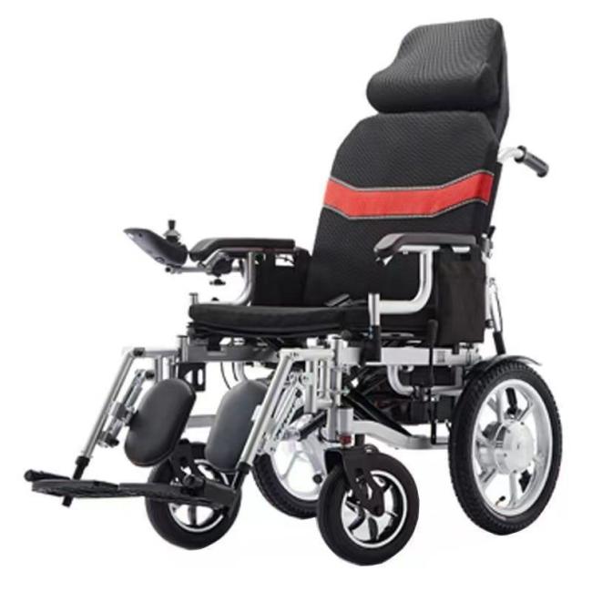 New Design Quick Folding and Shock Absorbing Collapsible Wheelchair Power Wheel Chair Light Weight Medical Use