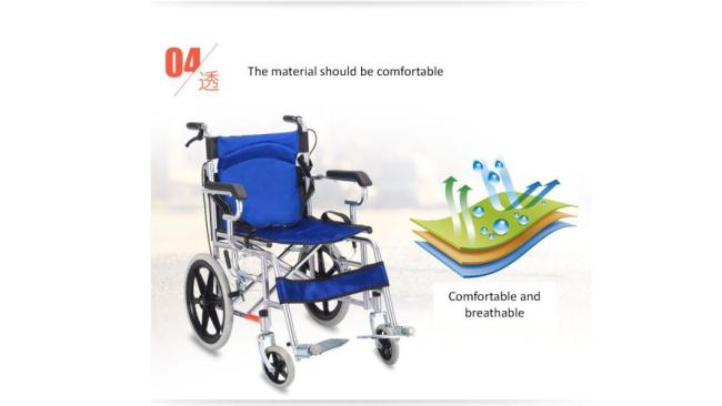 Hospital Elderly People Manual Foldable Lightweight Wheelchair