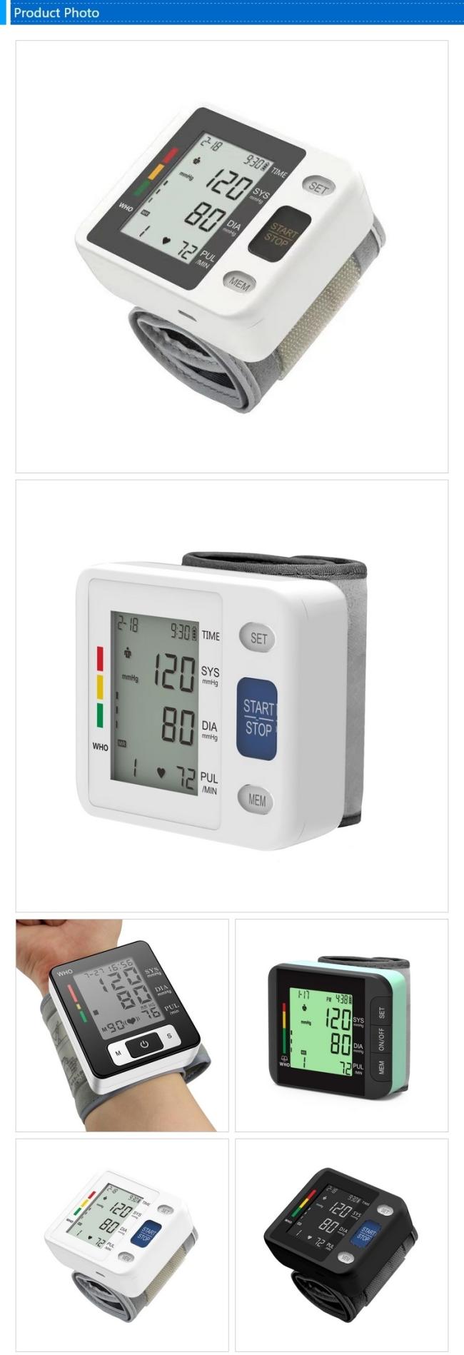 Hot Selling Wrist Wireless Blood Pressure Monitor Sphygmomanometer Digital Bp Machine Electronic Sphygmomanometer Electric CE