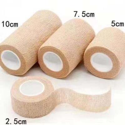 China Self Adhesive Bandage Custom Boxing Wraps Bandagem Boxe 5m Weightlifting Thumb Tape for sale