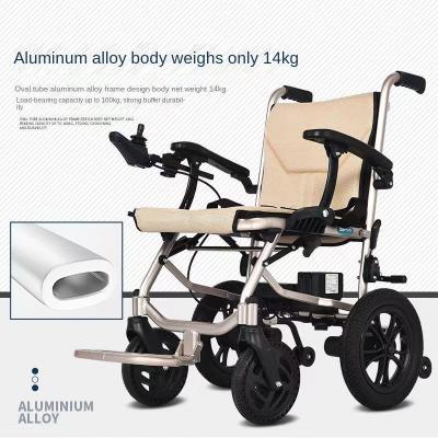 China Light Material Electric Wheelchair with Front and Rear Intelligent Dual Control System for sale