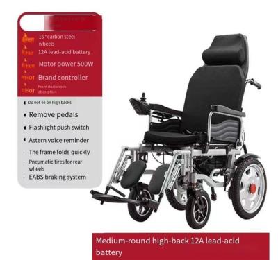 China Convenient Electric Wheelchair with 120kg Loading Weight and Motorized Folding Design for sale