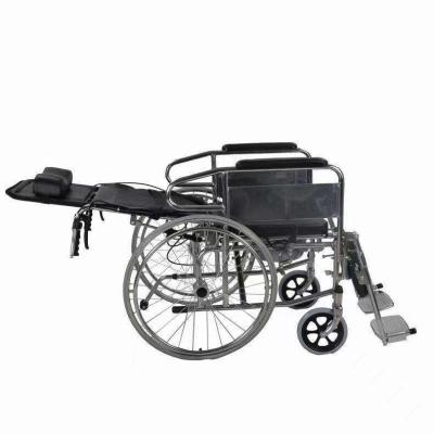 China Foldable Lightweight Wheelchair for Disabled Users Manual Folding and Adjustable Back for sale