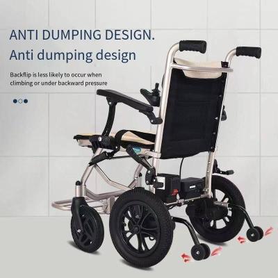 Cina sedia a rotelle elettrica portatile da 14 kg per anziani pieghevole e facile da imbarcare in aereo in vendita