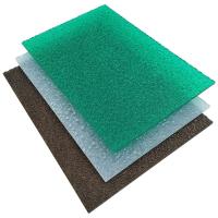China Scratch Proof Polycarbonate Frosted Sheet Plastic Grind Arenaceous Grain Embossed for sale