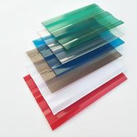 China 100% PC Material Embossed And Corrugated Polycarbonate Sheet Customized Colors for sale