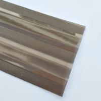 China 100% PC Material Embossed And Corrugated Polycarbonate Sheet Customized Colors for sale