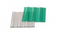 China 100% PC Material Embossed And Corrugated Polycarbonate Sheet Customized Colors for sale