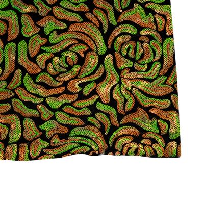 China 2021 Fashion  Wholesale China Factory 3mm Embroidered Sequin Fabric African USA India Hot Sale Dress Style for sale