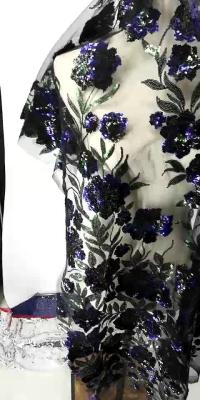 China Adding Sequins To Fabric PVC Purplish Red Sequins Embroidery Fabric Sequin Fabric for sale
