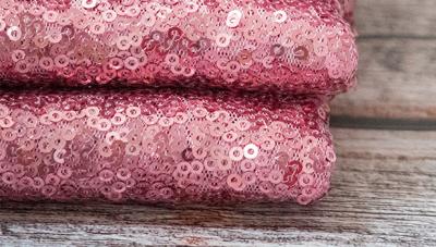 China 2021 Customized Sequin Embroidery Fabrics 100% Polyester Fabric Home Textile Sequin Fabric for sale