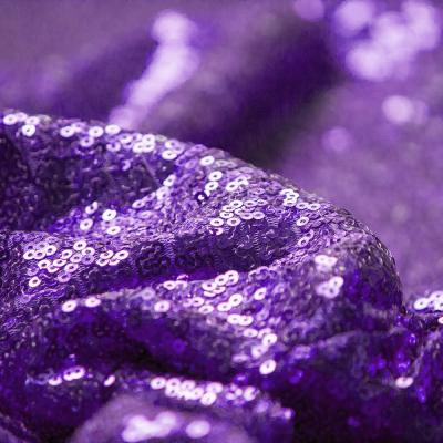 China Wholesale 100% polyester colorful silver gold sequin fabric for sale