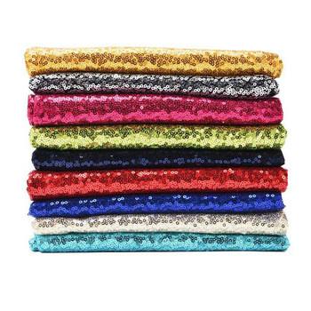 China 2021 Great Product 100% Polyester Fabric Embroidered Mesh Fabric Double-Sided Sequin Table Fabric for sale