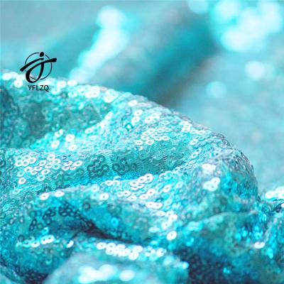 China Wholesale 100% Polyester Double-Sided Sequin Table Fabric Fabric Embroidered Mesh Fabric for sale
