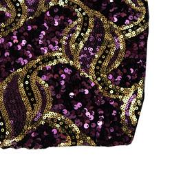 China Good Price Flower Pattern Hot Sale New Design Curtain Cloth Dress Table Cloth Sequin Fabric for sale