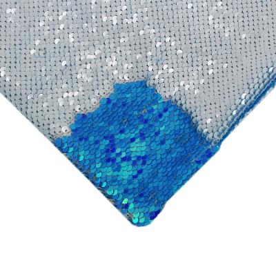 China Hot Sale Turquoise reversible Sequin Fabric for sale