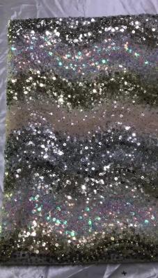 China Factory Wholesale Bead Embroidery Fabrics Customized Design Sequin Fabrics for Dress Wedding Cloths for sale