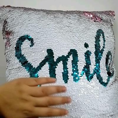 China sublimation sequin cushion sublimation blank pillow sparkle for sequin pillow sublimation blank pillow case for sale