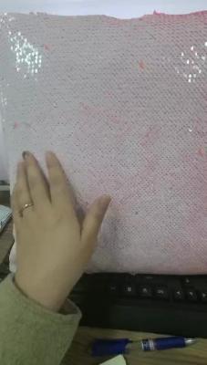China top fabric imported  christmas Reversible Black white Flip Sequin Fabric Pillow Case Cover for sublimation pillow cover for sale