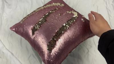 China 2021 Throw Pillow Cover Sequin Fabric Factory Directly Wholesale Custom Colorful Living Room Sofa for sale