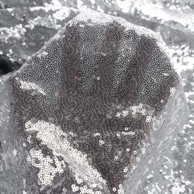 China Decorative Metallic Cloth 3mm Sequin Mesh Fabric for Room Screens for sale