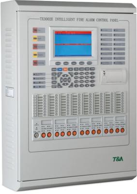 China 2 - Loop 484 Points Intelligent fire Alarm Control Panel X3002E , Wall Mounted for sale