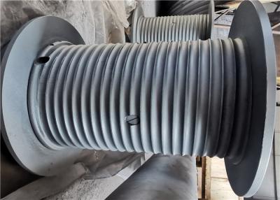 China Material de acero personalizado Lebus tambor de cuerda con ranuras galvanizado para el cabrestante industrial en venta