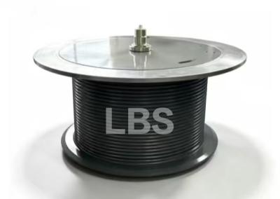 China Double Fold Rope Groove Luffing Drum Q355D Steel Right‑hand 40° For Lifting for sale
