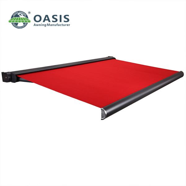 Quality Curved Arm Telescopic Sunshade Retractable Awning 3.5x3m For Backyard Patio for sale